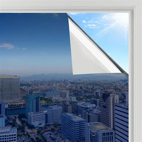 Rabbitgoo One Way Window Film Daytime Privacy Mirror Window Tint For