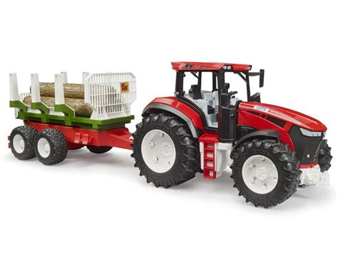 Bruder Roadmax Traktor S Prikolico In 3 Drevesnimi Debli Eigrače