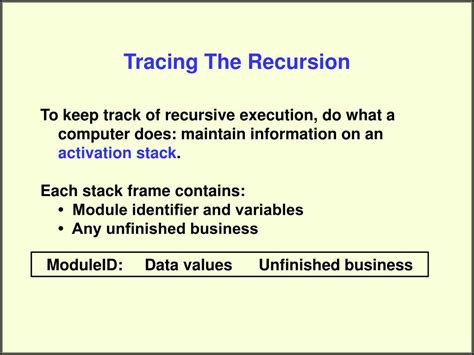 Ppt Introduction To Recursion Powerpoint Presentation Free Download