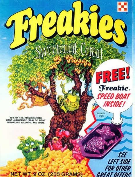 Freakies Nearly Forgotten 70s Breakfast Cereal Dangerous Minds
