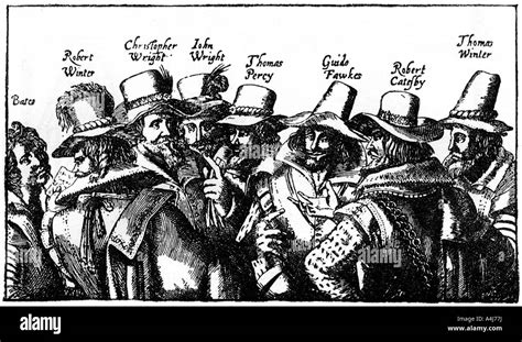 The Gunpowder Plotters Early 17th Century 1910 Artist Unknown