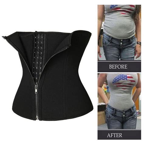 Misterolina Latex Steel Boned Body Shaper Waist Sport Trainer Slimming