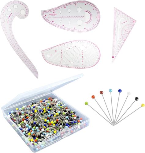 600pcs Pearlized Ball Head Sewing Pins 500pcs Glass Ball