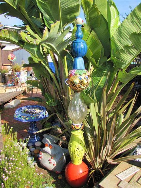 Sculptural Lamp Stack With Mosaic Passiflora Mosaics Fred And Donnell
