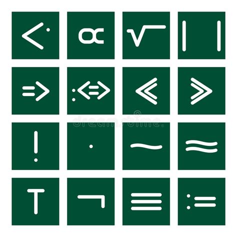Math Icon Set 4 Stock Vector Illustration Of Definition 5458861