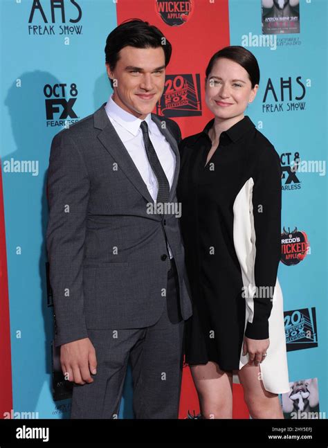 Finn Wittrock And Sarah Roberts Attends The American Horror Story Freak Show Season Premiere At