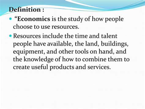 MICRO ECONOMICS CHAPTER 1 PPT
