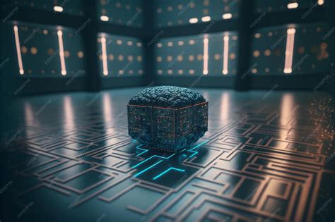 Premium Photo Ai Machine Learning Big Data Network Connection Background Science And