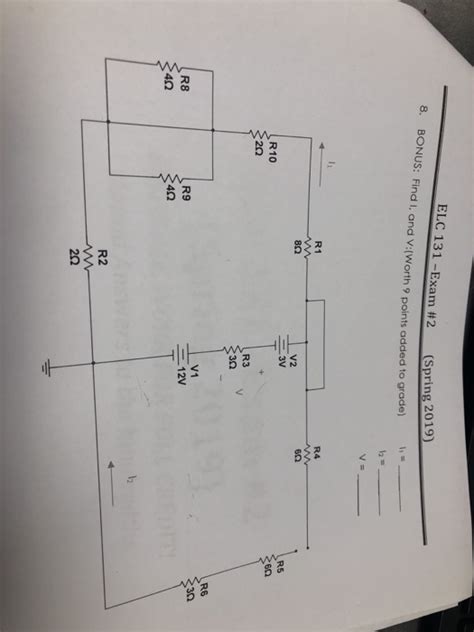 Solved Elc Exam Spring Bonus Find L And Chegg
