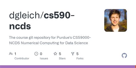 GitHub Dgleich Cs590 Ncds The Course Git Repository For Purdue S CS59000 NCDS Numerical