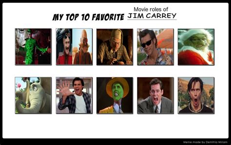 My Top 10 Favorite Jim Carrey Roles By Sup Fan On Deviantart