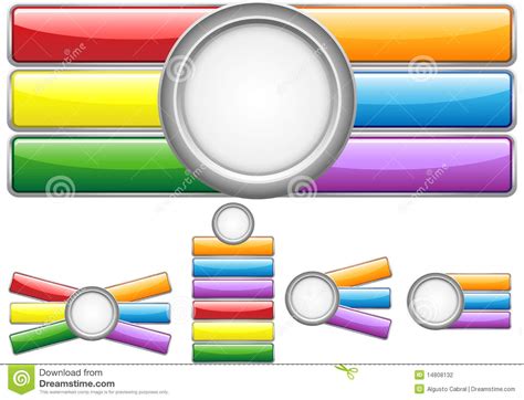 Glossy Web Buttons Stock Vector Illustration Of Metal