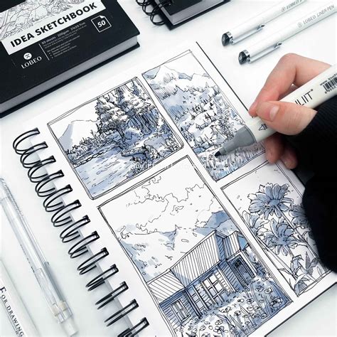 Sổ Vẽ Lobeo Idea Sketchbook 50 Tờ 200gsm