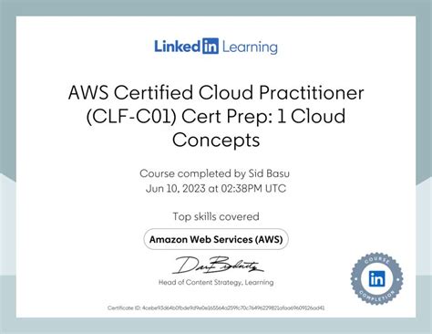 Sid Basu On Linkedin Certificate Of Completion