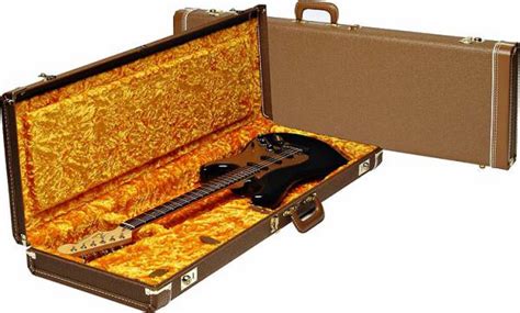 Fender Gandg Deluxe Hardshell Case Stratocastertelecaster Browngold