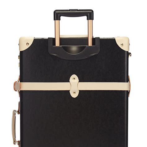 The Starlet Black Spinner Suitcase Luxury Steamer Trunk Luggage Steamline Luggage