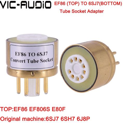 1pc Ef86 To 6sj7 6j8p Vacuum Tube Adapter 9pin To 8pin Tube Diy Audio