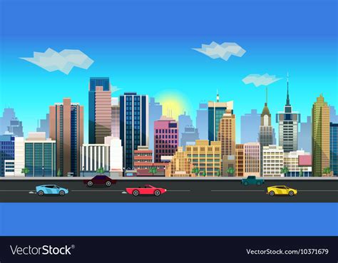 City Game Background 2d Application Design Vector Image 47 Off