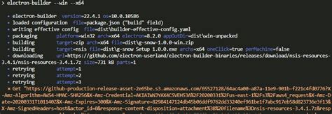 Electron Builder打包过程中报错——网络下载篇 酷酷的个人博客