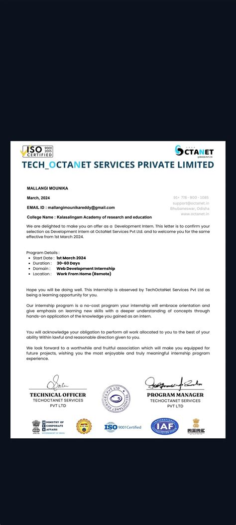 mallangi mounika reddy on linkedin webdevelopment internship careerstart