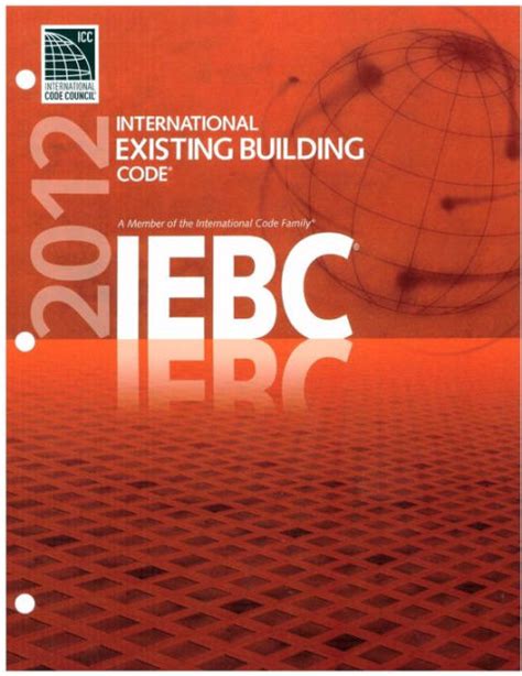 Icc Iebc 2012 International Existing Building Code January 1 2012