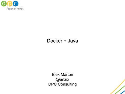 docker java ppt