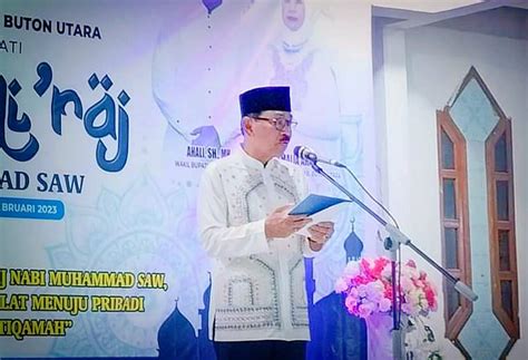 Pemkab Pemkab Buton Utara Gelar Peringatan Isra Dan Miraj Nabi
