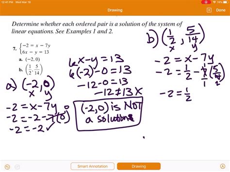⏩solveddetermine Whether Each Ordered Pair Is A Solution Of The