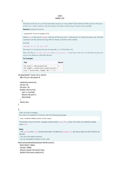 lab 1 this is the instruction for lab 1 lab 1 array list 1 int