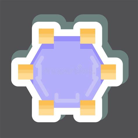 Sticker Draw Polygon Related To Graphic Design Tools Symbol Simple