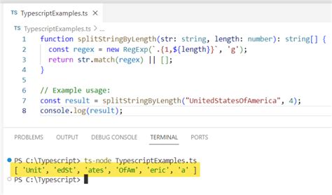 How To Split String By Length In Typescript