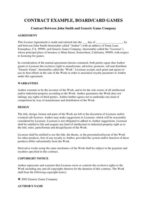 Contract Example