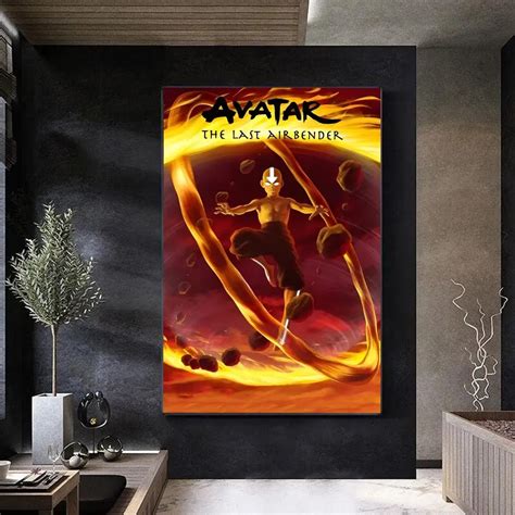 Aang Fire Avatar The Last Airbender Wall Art Avatar The Last