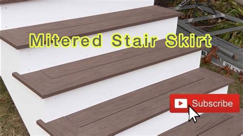 Mitered Stair Skirt Tutorial Youtube