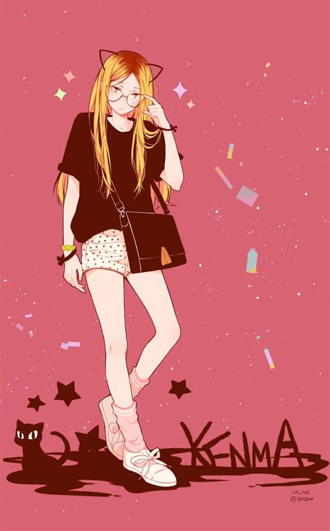 하이큐 켄마ts 캐릭터 일러스트 애니메이션 그림