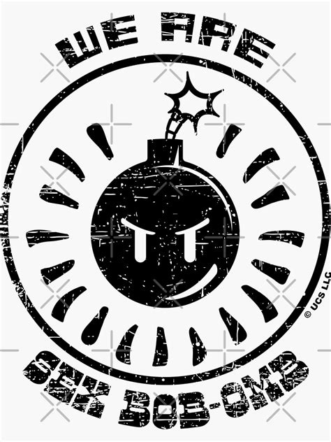 Scott Pilgrim Vs The World We Are Sex Bob Omb Black Sticker For