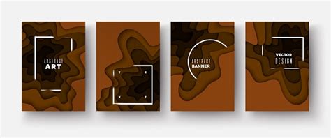 황토 종이 잘라 물결 모양 계층 곡선 구멍 종이 접기 디자인 조각 지도 0명에 대한 스톡 벡터 아트 및 기타 이미지 0명 3차원 형태 가을 Istock