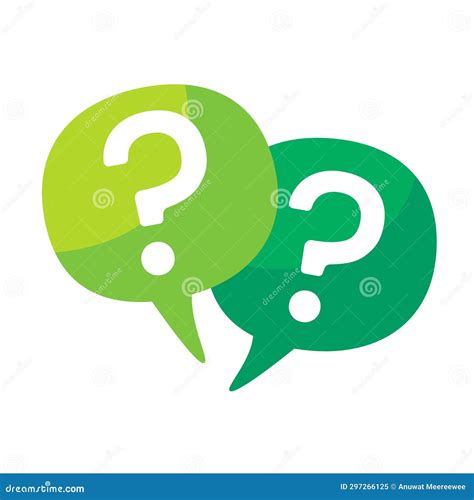 Speech Bubbles With Question Marks Doubt Concept Problem Solving Stock