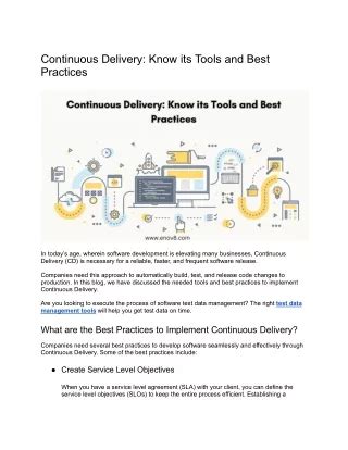 PPT Continuous Delivery Know Its Tools And Best Practices PowerPoint