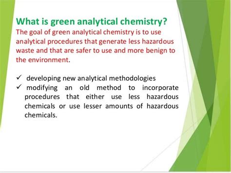 Green Analytical Chemistry