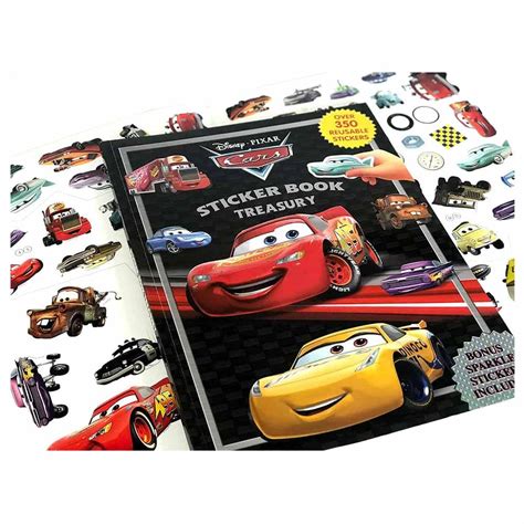 Phidal Disney Cars Sticker Book Treasury Sticker Book 96 Pages