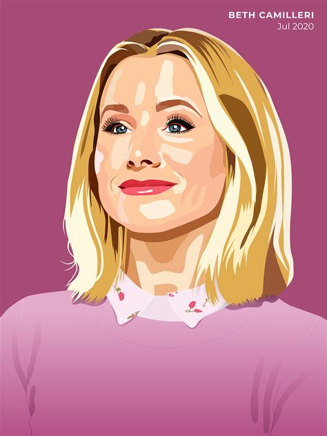 Eleanor Shellstrop Vector Portrait Illustration Behance