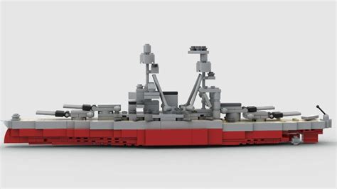 Lego Moc Uss Nevada By Rmc1138 Rebrickable Build With Lego