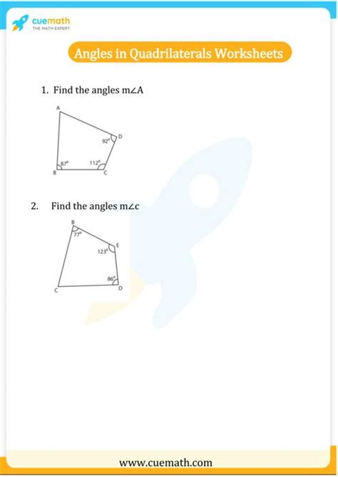 Quadrilateral Sum Of Angles Sum Of Angles Of A Quadrilateral Using