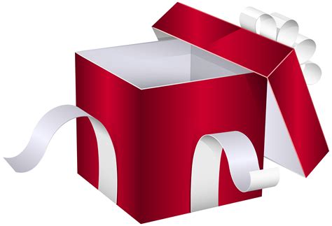 Open Christmas Present Clipart