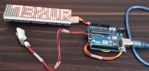 8×32 max7219 dot matrix led display with arduino