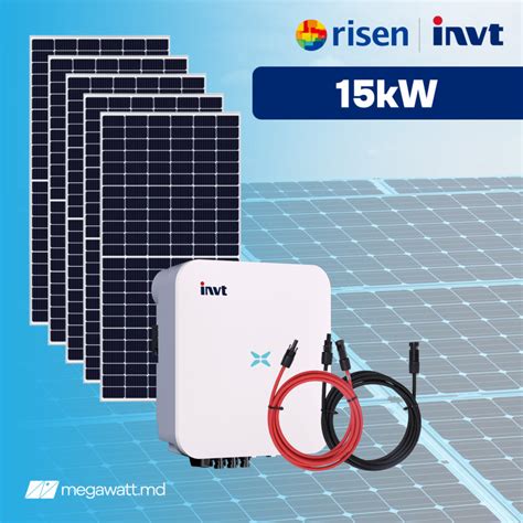 15 kWp Risen INVT 3 Phased Photovoltaic System On Grid în Moldova