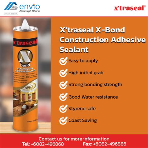Xtraseal Xbond Construction Adhesive Sealant Shopee Malaysia