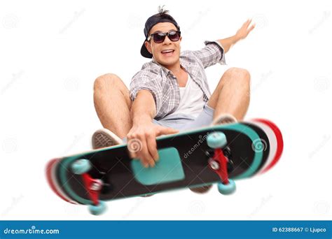 Skater Performing Tricks With His Skateboard Stock Image Image Of