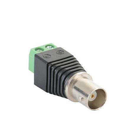 Adaptador Conector Bnc Femea Com Borne Para Cftv Webcontinental